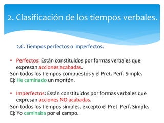 Los tiempos verbales. | PPTX