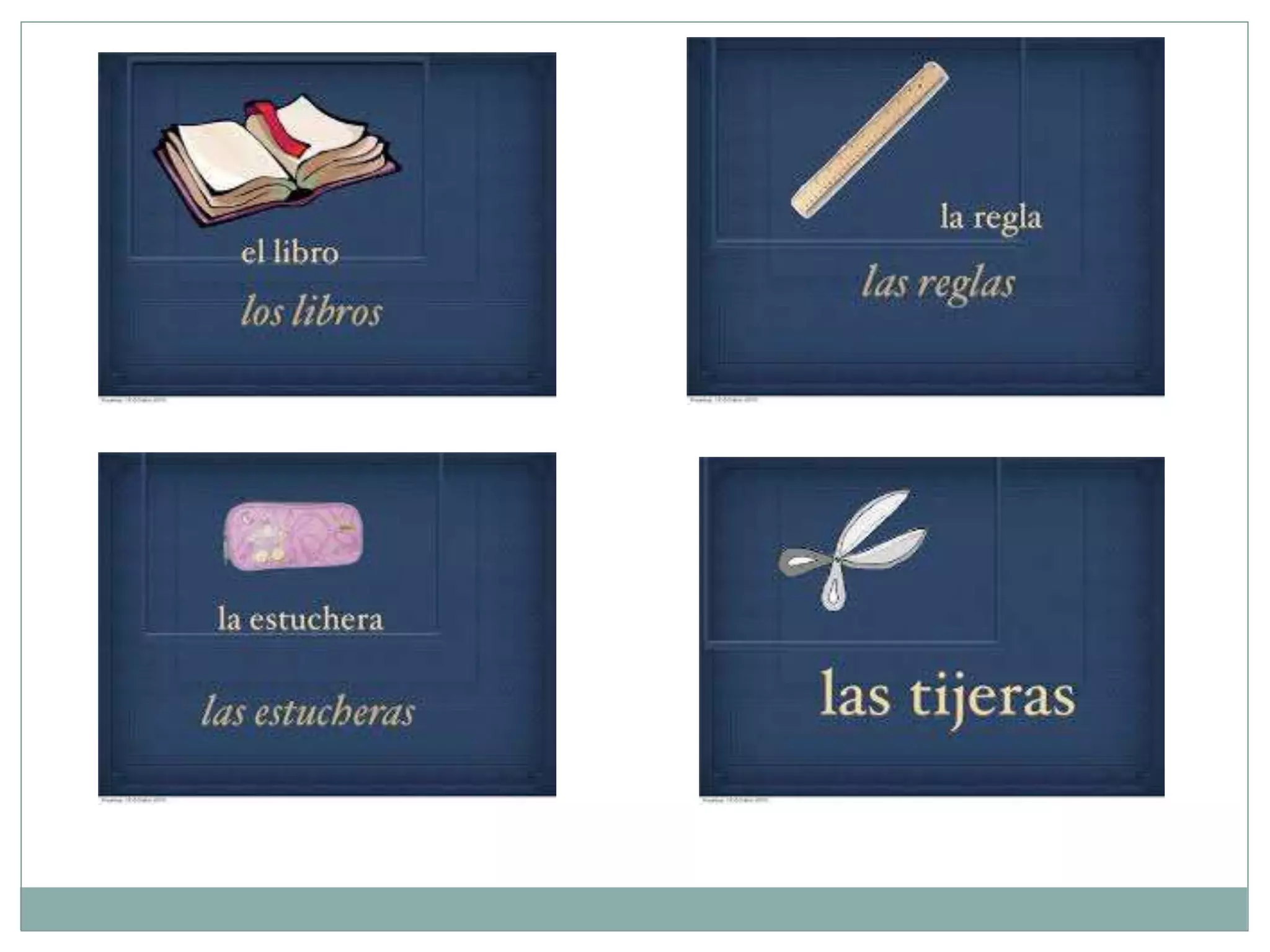 Los útiles escolares | PPTX