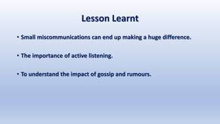 Lost in communication | PPTX