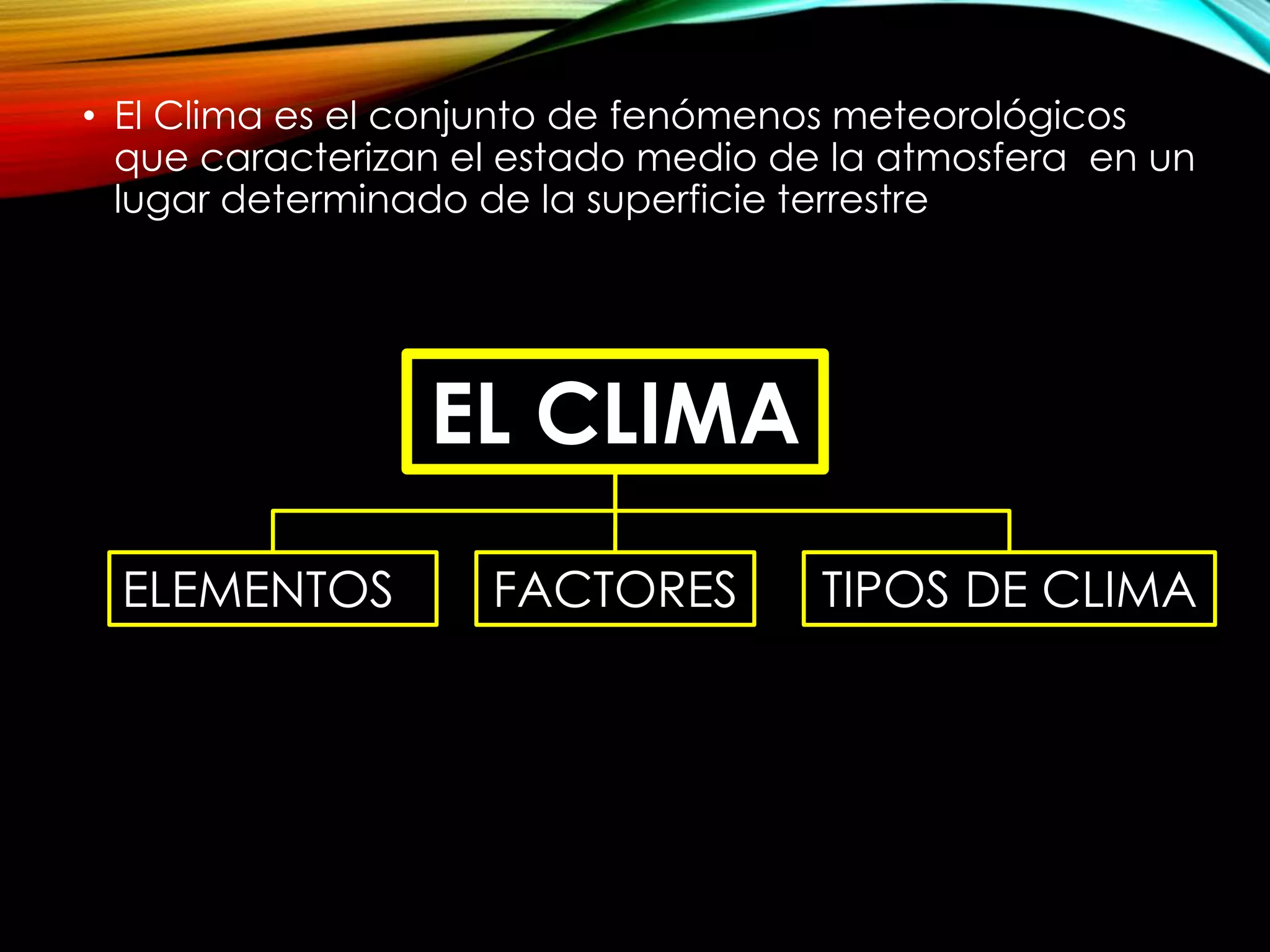 Los tipos de clima factores power | PPTX