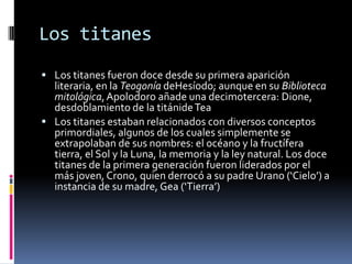 Los titanes | PPTX