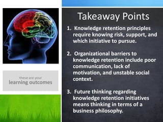 Lost knowledge: Confronting the threat of an aging workforce | PPTX
