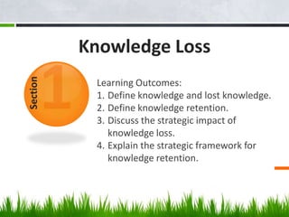 Lost knowledge: Confronting the threat of an aging workforce | PPTX