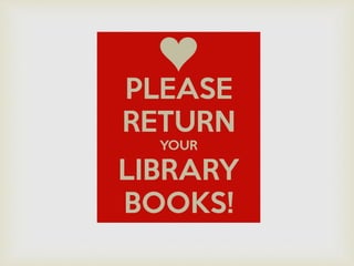 The Case of the Missing Library Books | PPT
