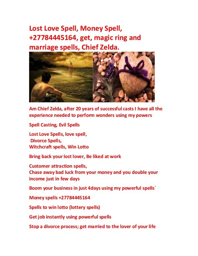 Lost Love Spell, Money Spell, +27823985329, get magic ring, marriage ...