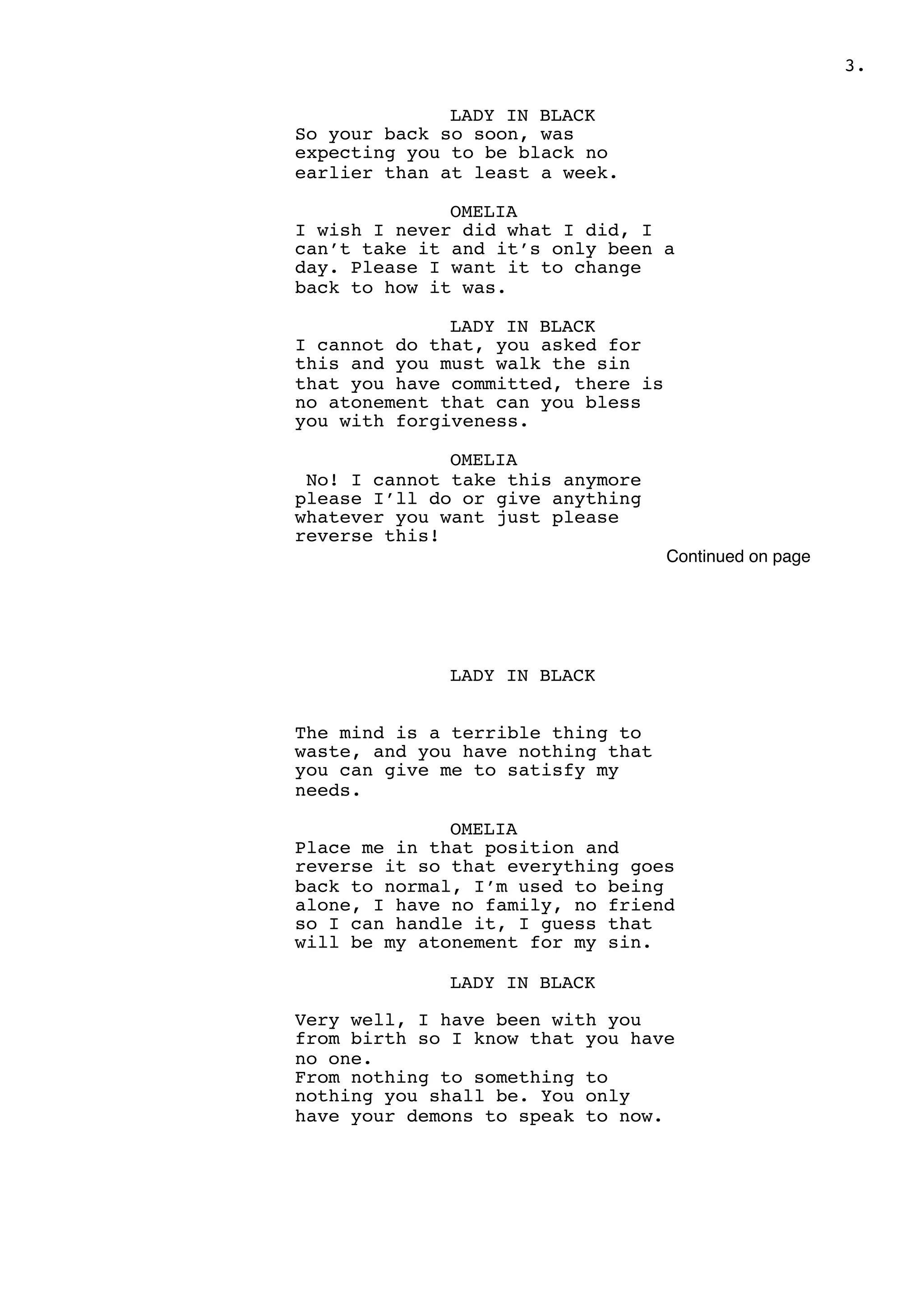 Lost mind scripts samuel lear | PDF