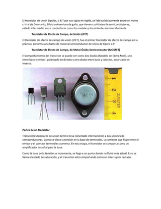 Los transistores | PDF