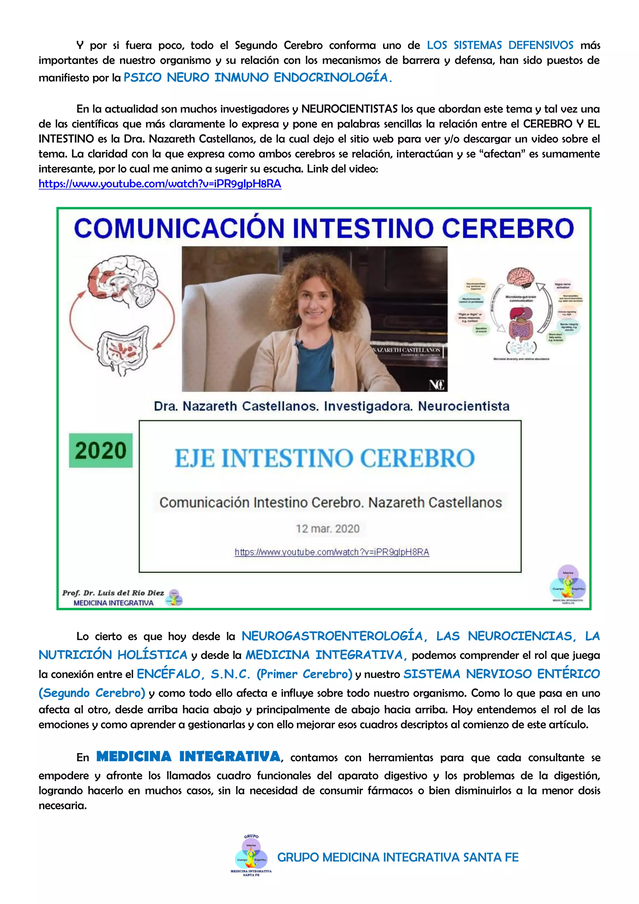 LOS TRASTORNOS FUNCIONALES DEL APARATO DIGESTIVO. EL CEREBRO ABDOMINAL ...