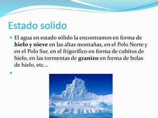 Los estados del agua | PPTX