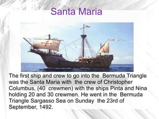 Lost ships in bermuda triangle by haniesh | PPT