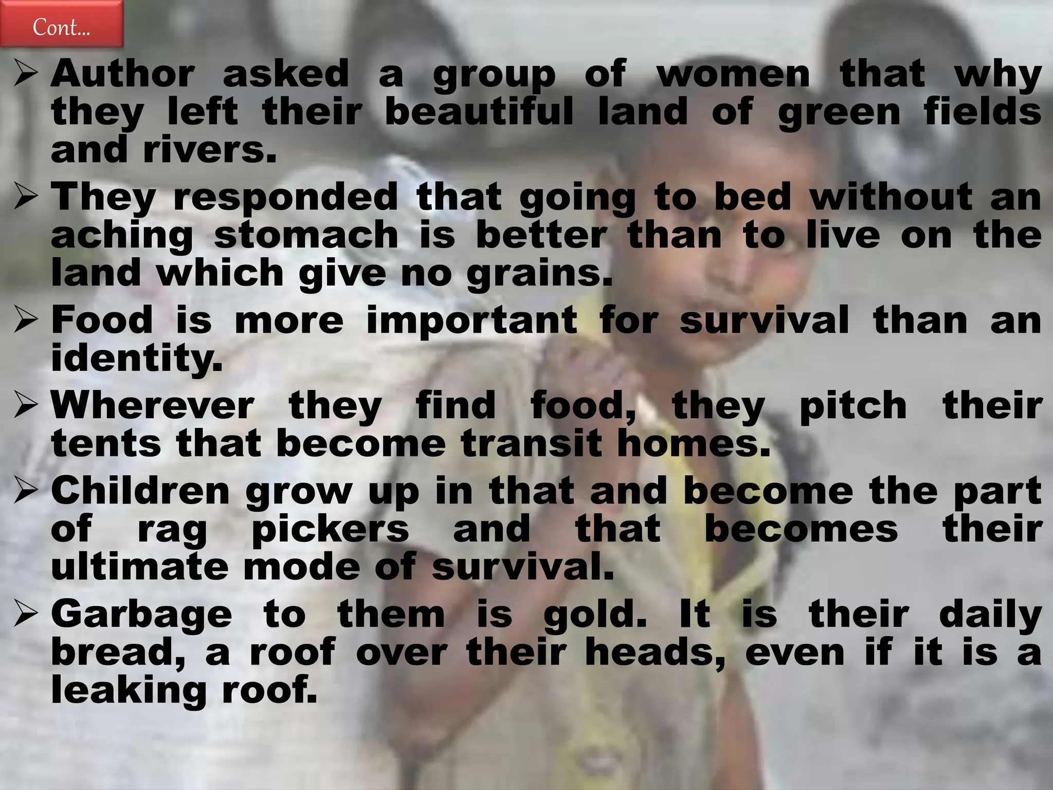 ch - LOST SPRING ppt for class XII (12th) | PPTX