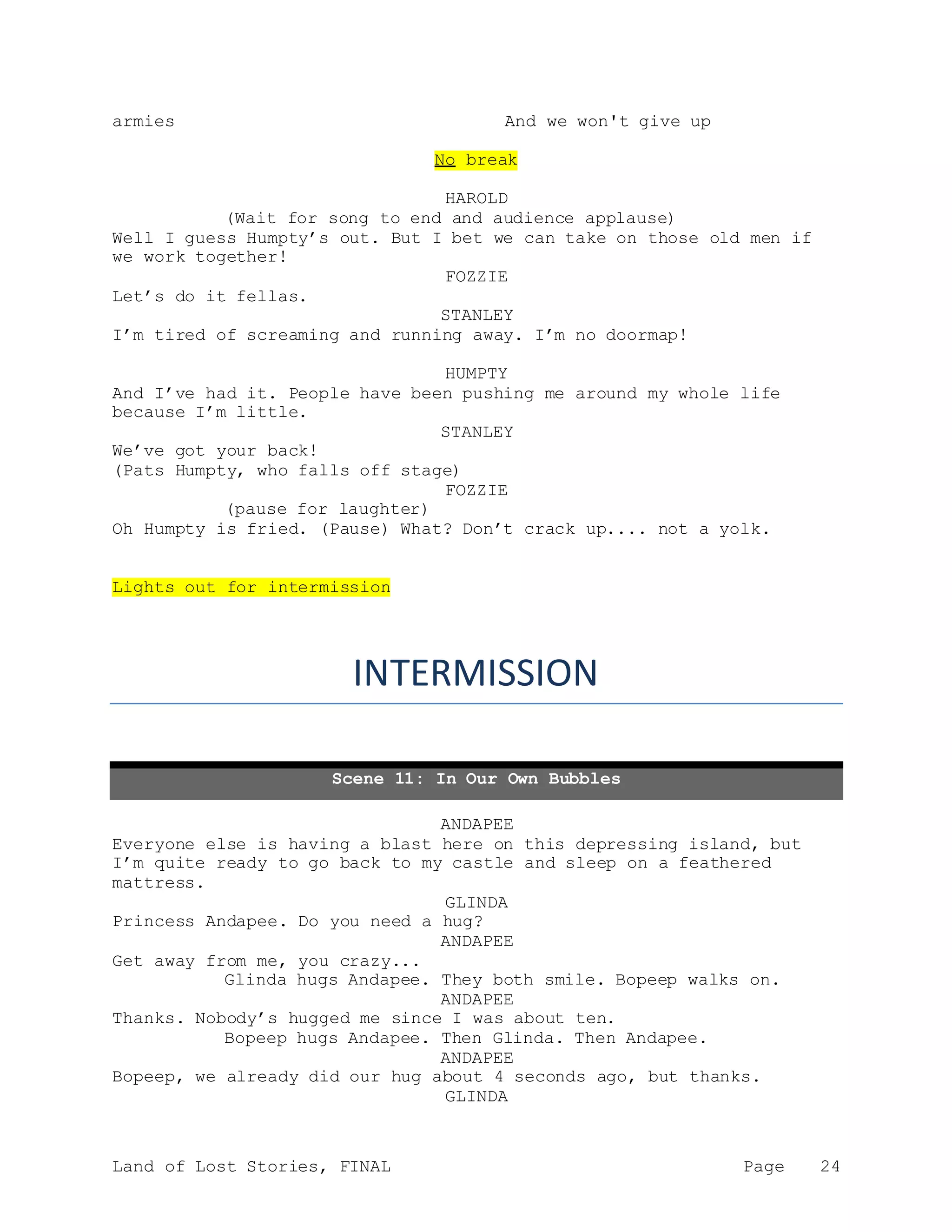 Free Middleschool Play Script (Land of Lost Stories) | DOCX