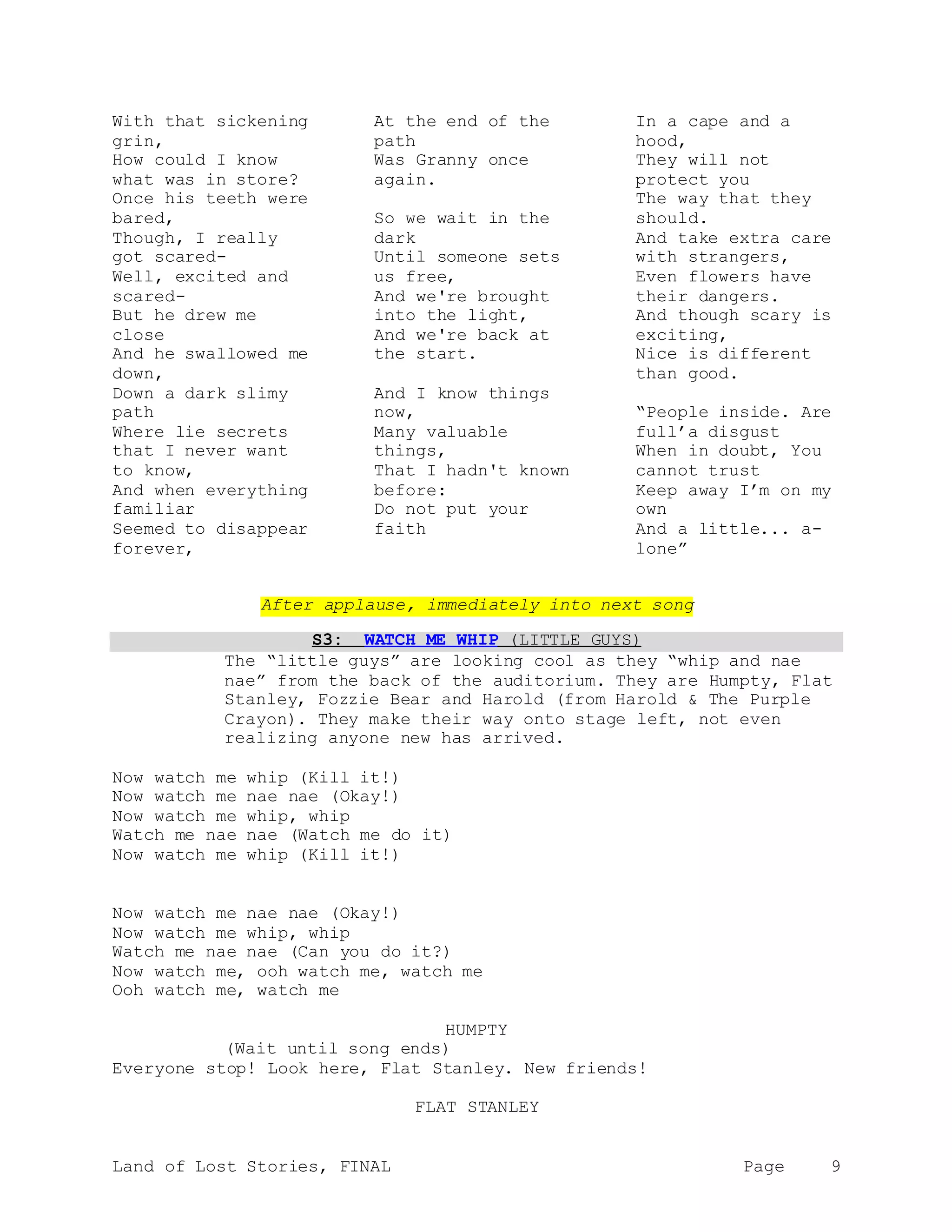 Free Middleschool Play Script (Land of Lost Stories) | DOCX