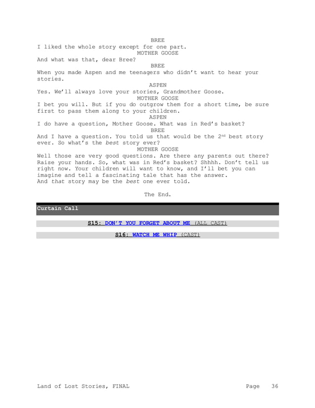 Free Middleschool Play Script (Land of Lost Stories) | DOCX