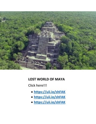 Lost world of maya | PDF