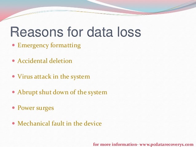 Lost your data from your pc?