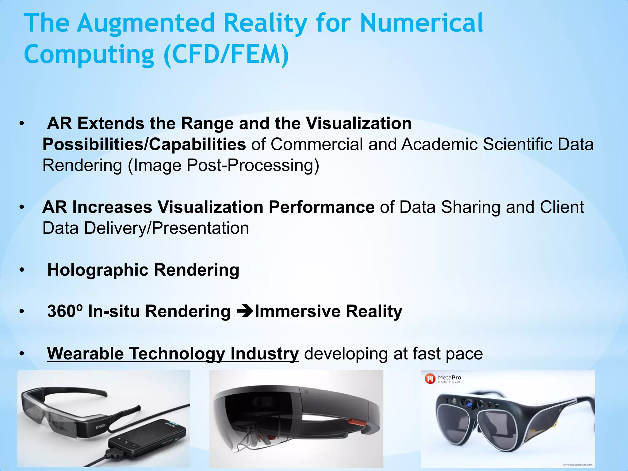 Augmented Reality Tutorial Dedicated To Computational Fluid Dynamics Ppt