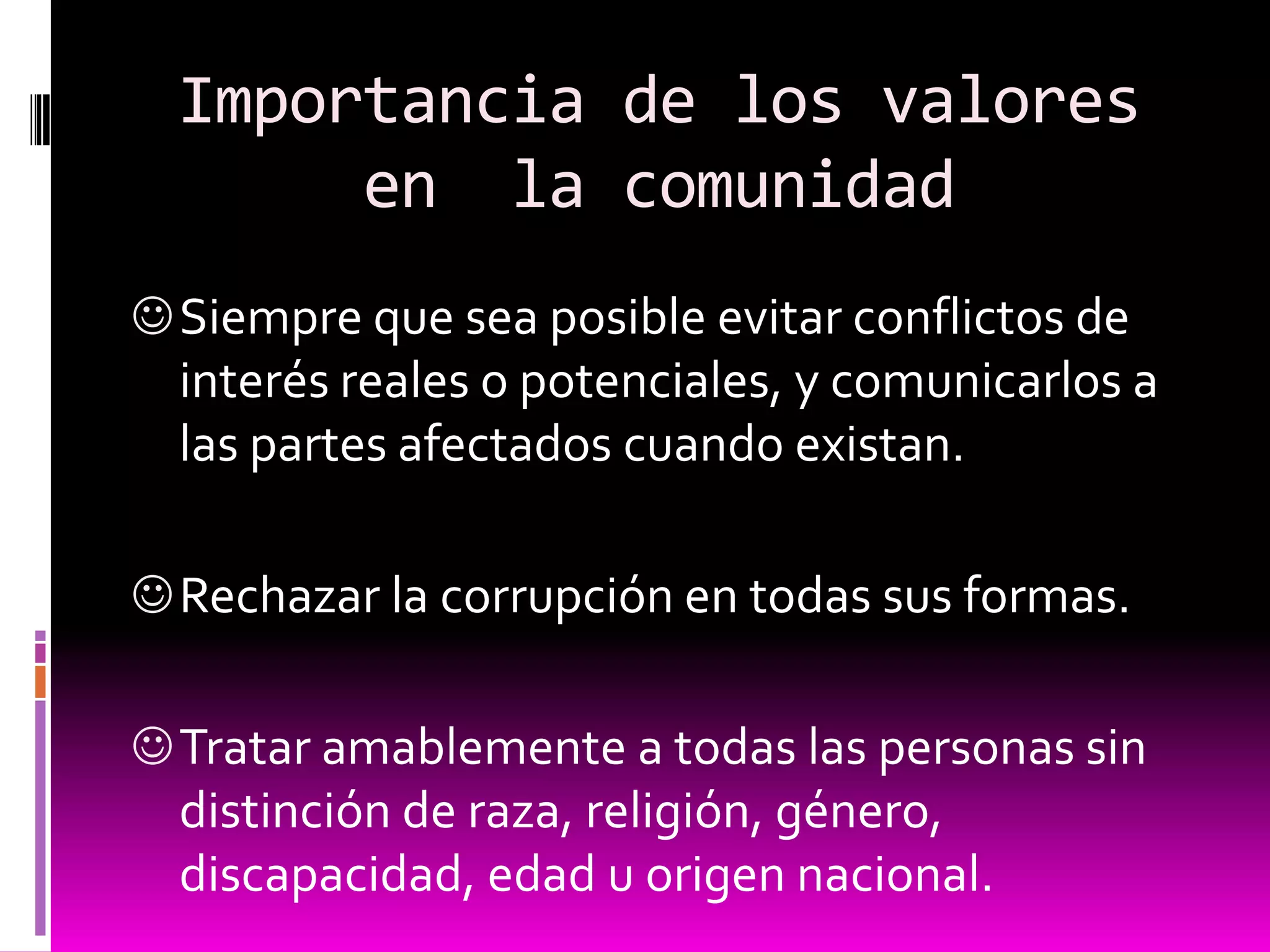Los Valores | PPT