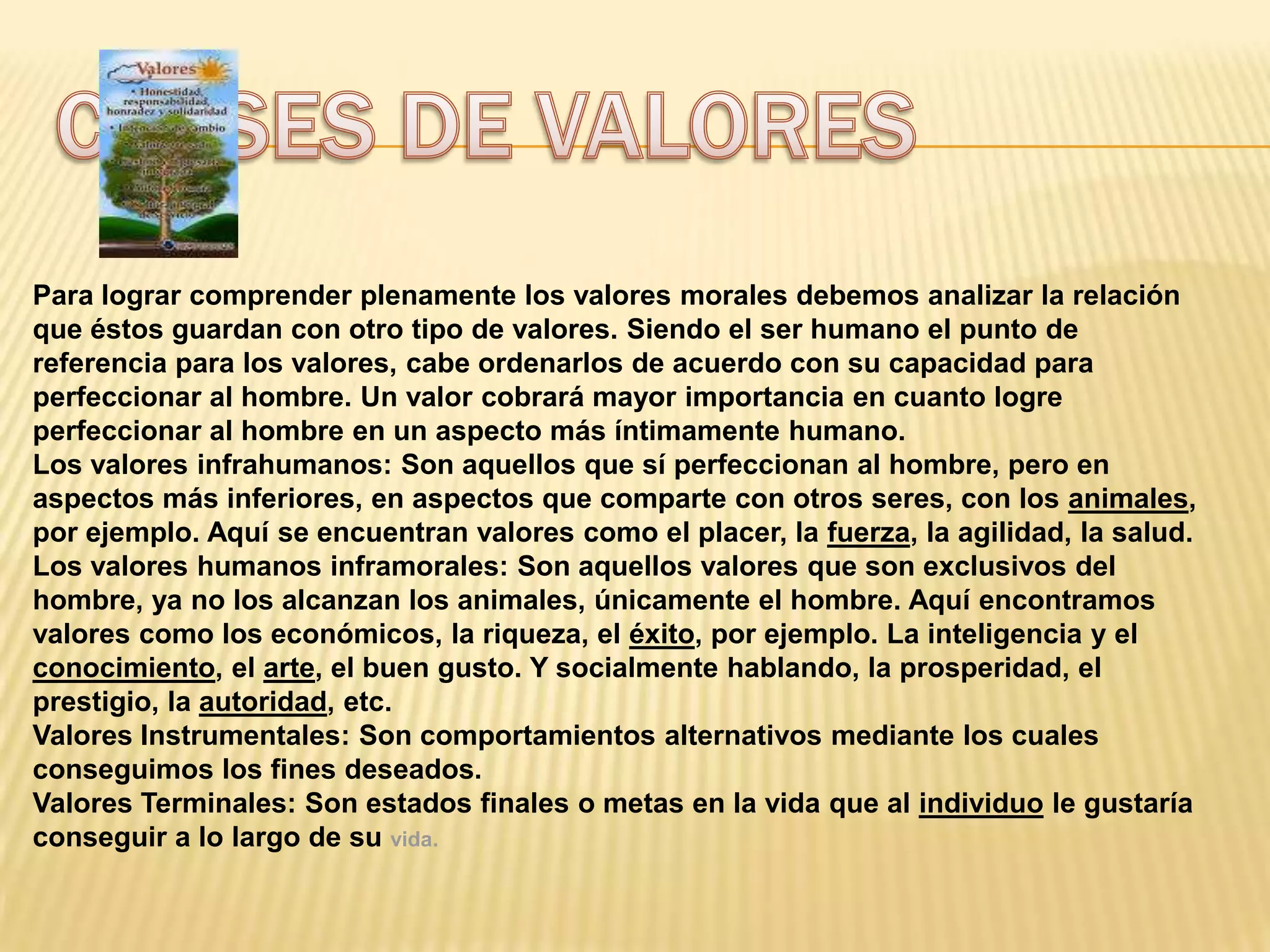 Los valores | PPTX