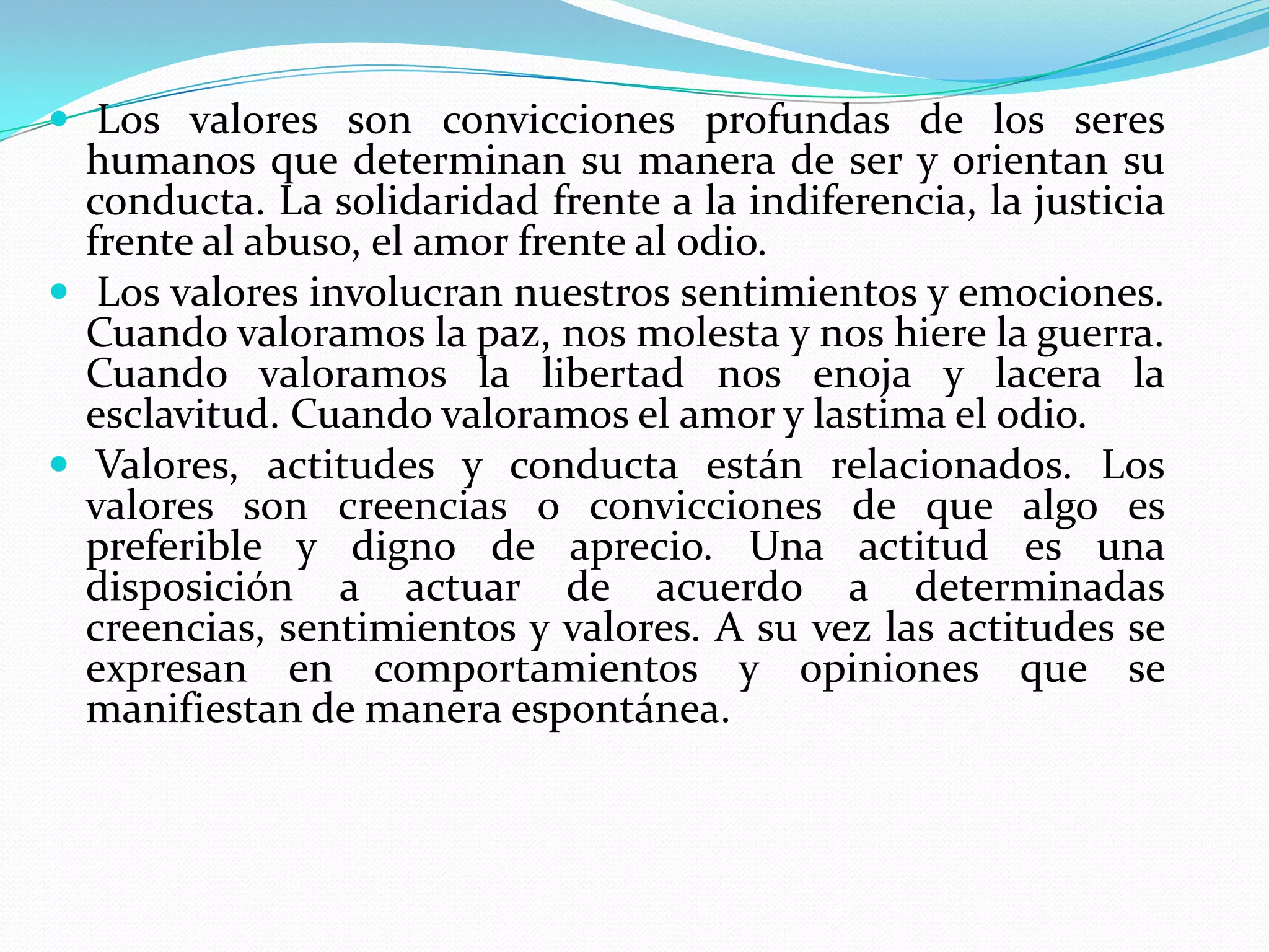 Los valores | PPTX