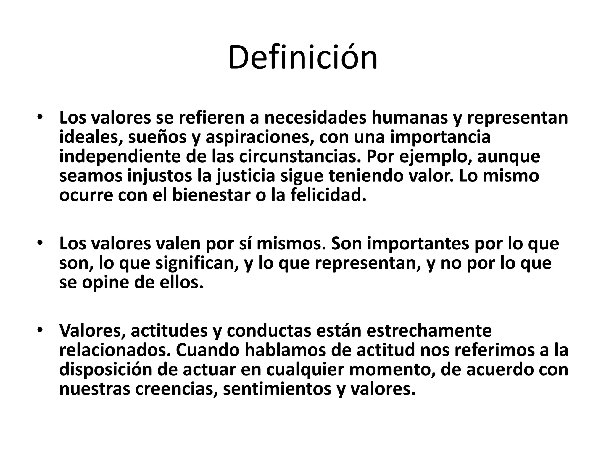 Los valores | PPTX