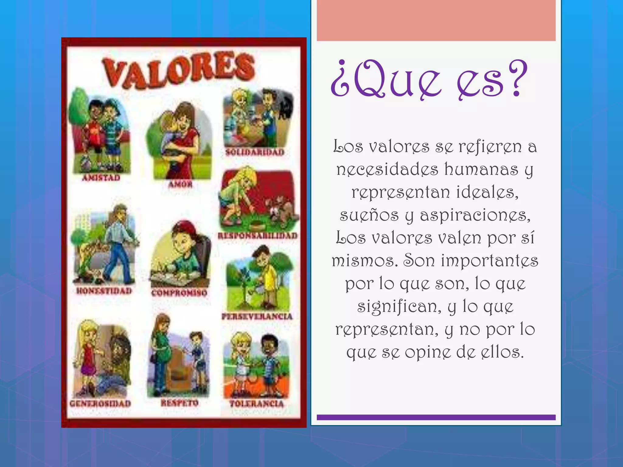 Los valores | PPT