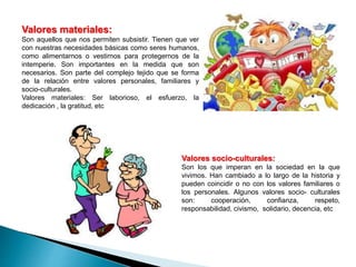 Los valores | PPTX
