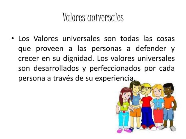 Los valores | PPT