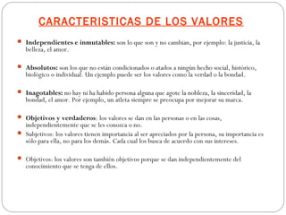 Los valores | PPT