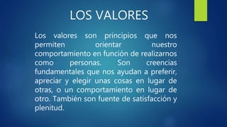 Los valores | PPTX