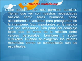 Los valores | PPTX