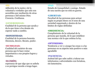 Los Valores | PPTX