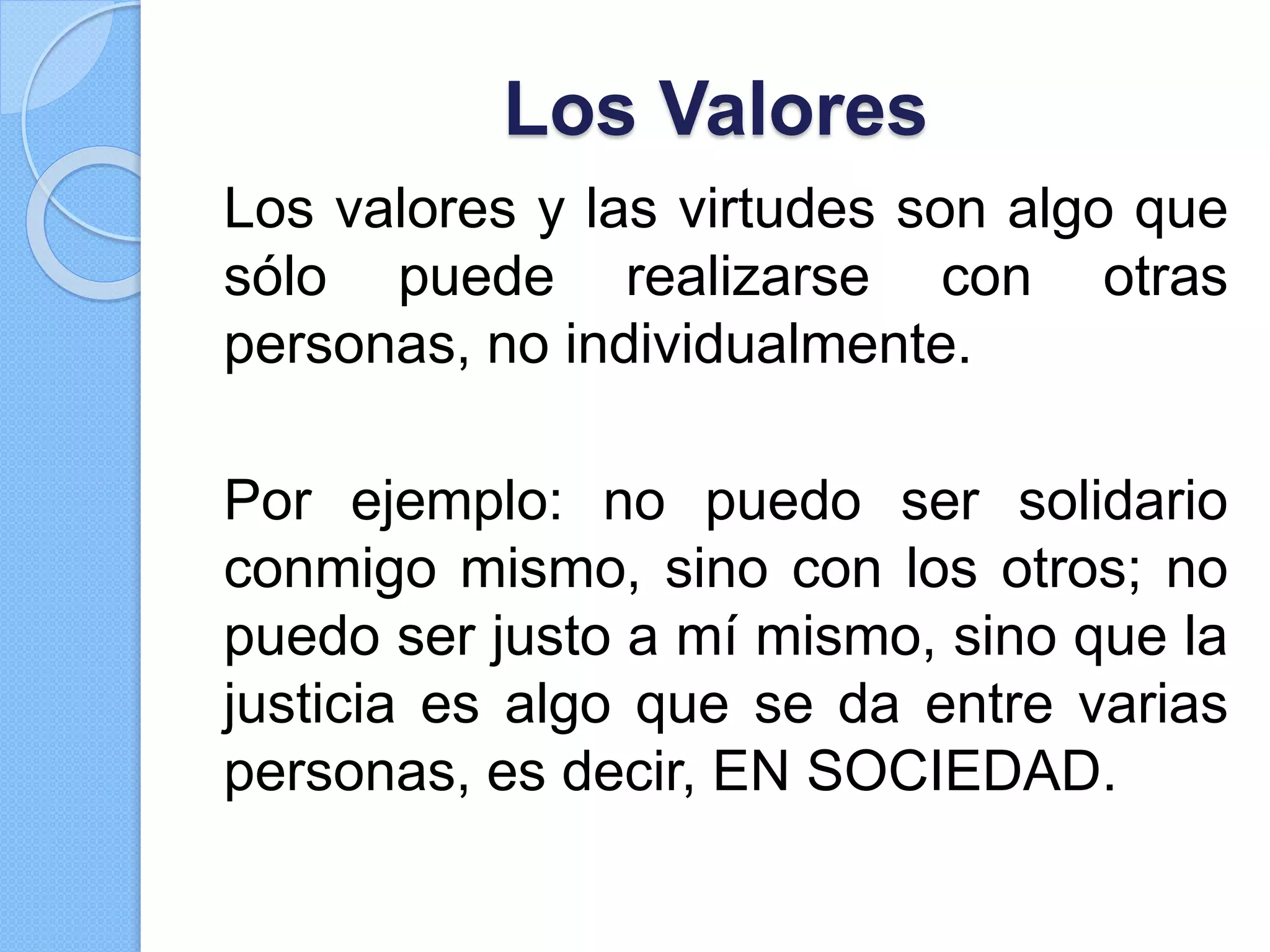Los valores | PPT