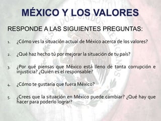 Los valores | PPTX