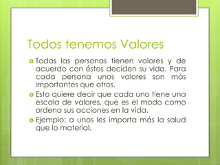 Los valores como referencias de la reflexión y | PPTX