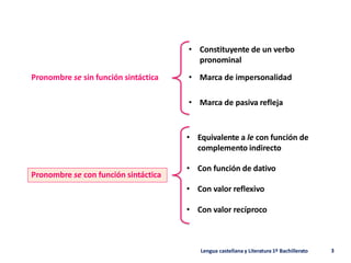 Los valores de se. clasificación de las oraciones | PPT