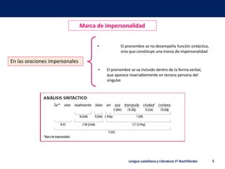 Los valores de se. clasificación de las oraciones | PPT