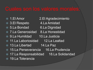 Clases de Valores | PPTX