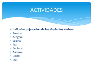 Los verbos. | PPTX