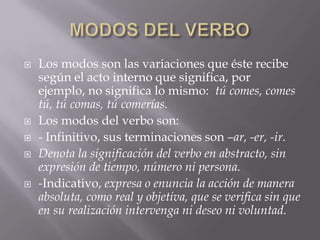 Los verbos | PPT