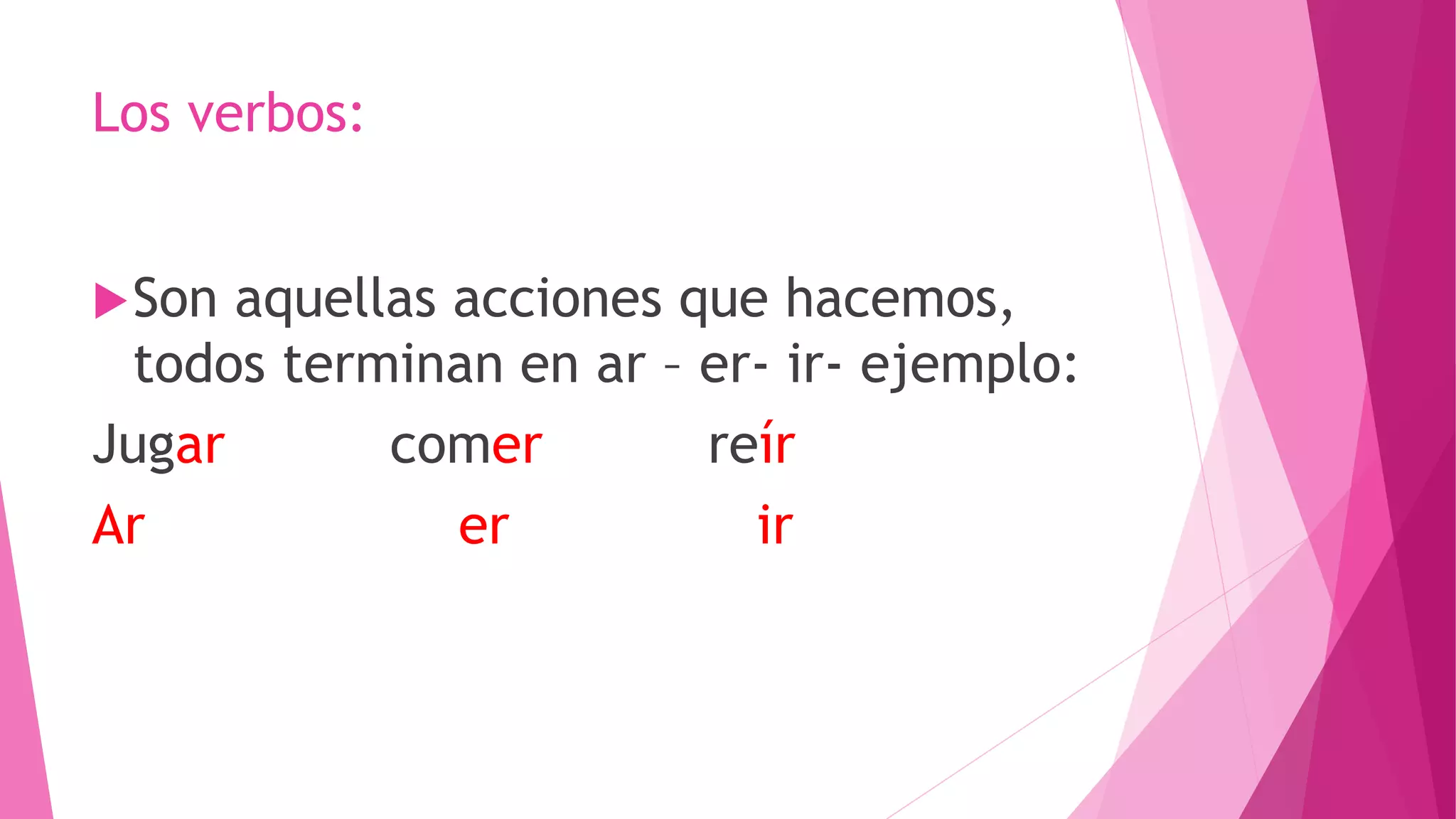 Los verbos y los tiempos verbales | PPT