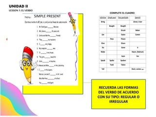 Los verbos | PPTX