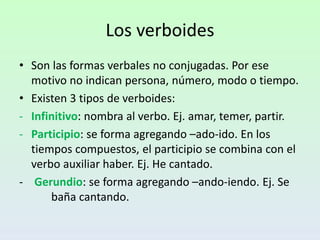 Los verbos | PPTX