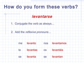 Los verbos reflexivos | PPT