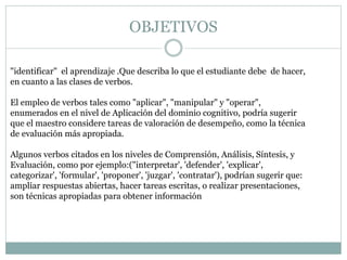 Los verbos y sus clases | PPTX