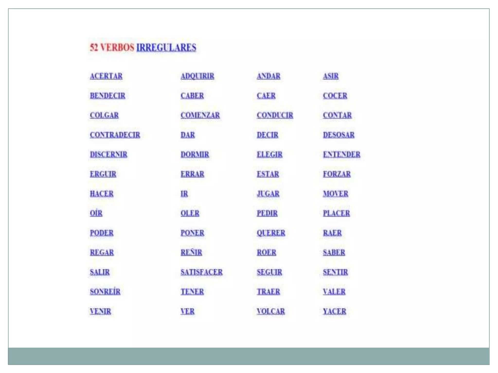 Los verbos y sus clases | PPT