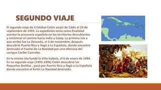 Los viajes de Cristóbal Colón | PPTX