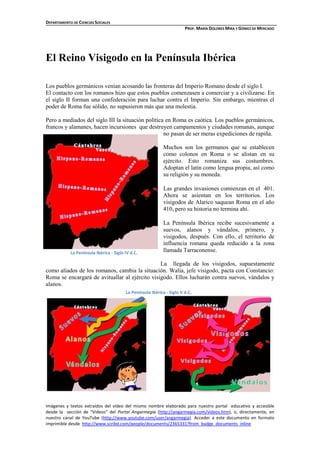 El Reino Visigodo en la Península Ibérica | PDF