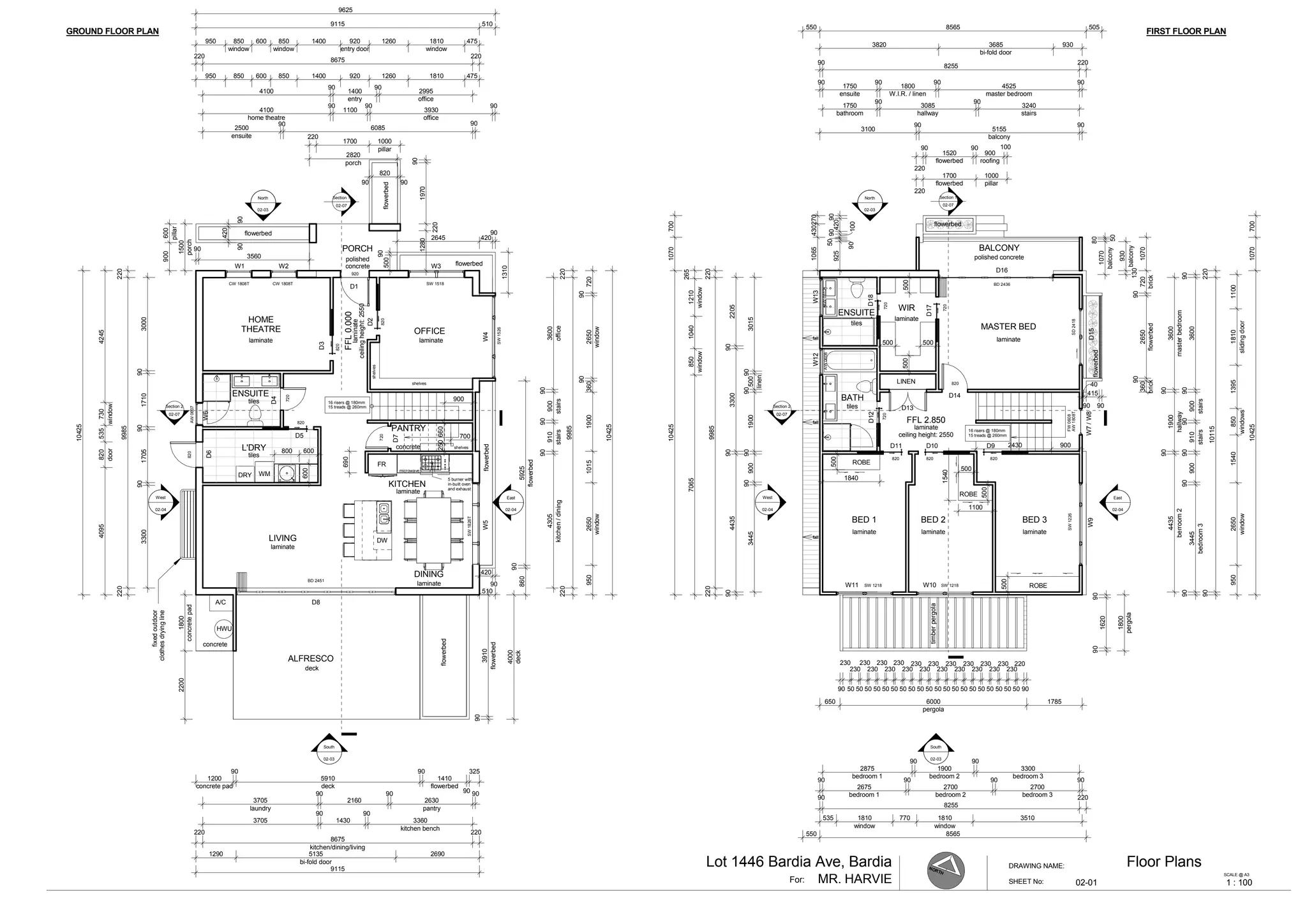 Architectural design and drafting sample, residential house design, NSW ...