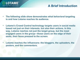 Lotame Animated Presentation | PPT